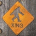 Bigfoot, Sasquatch or Yeti Crossing Metal Wall Sign - Free Shipping in ...