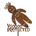 Voodoo Doll Protected Metal Garden or Yard Art Sign - Free Shipping to ...