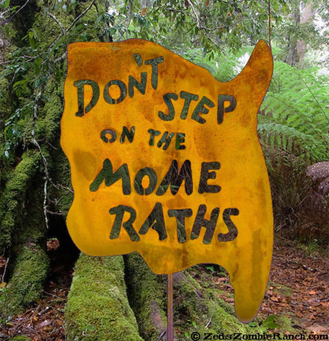 Don't Step on the Mome Raths Yard and Garden Stick Sign Alice in ...