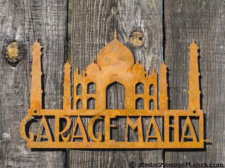 Garage Mahal Wall Sign Free Shipping in US - Etsy