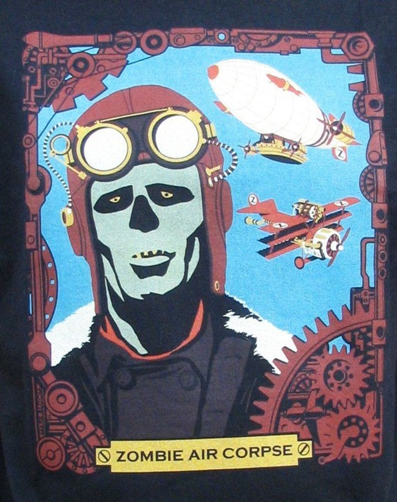 Zombie Shirt - Zombie Air Corpse WPA Poster T-shirt - FREE Shipping in ...