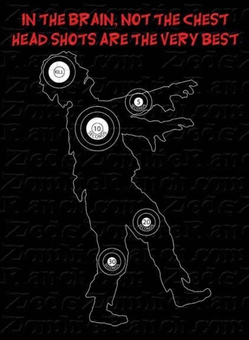 Zombie Shirt Zombie Target Practice T Shirt Free Shipping Etsy