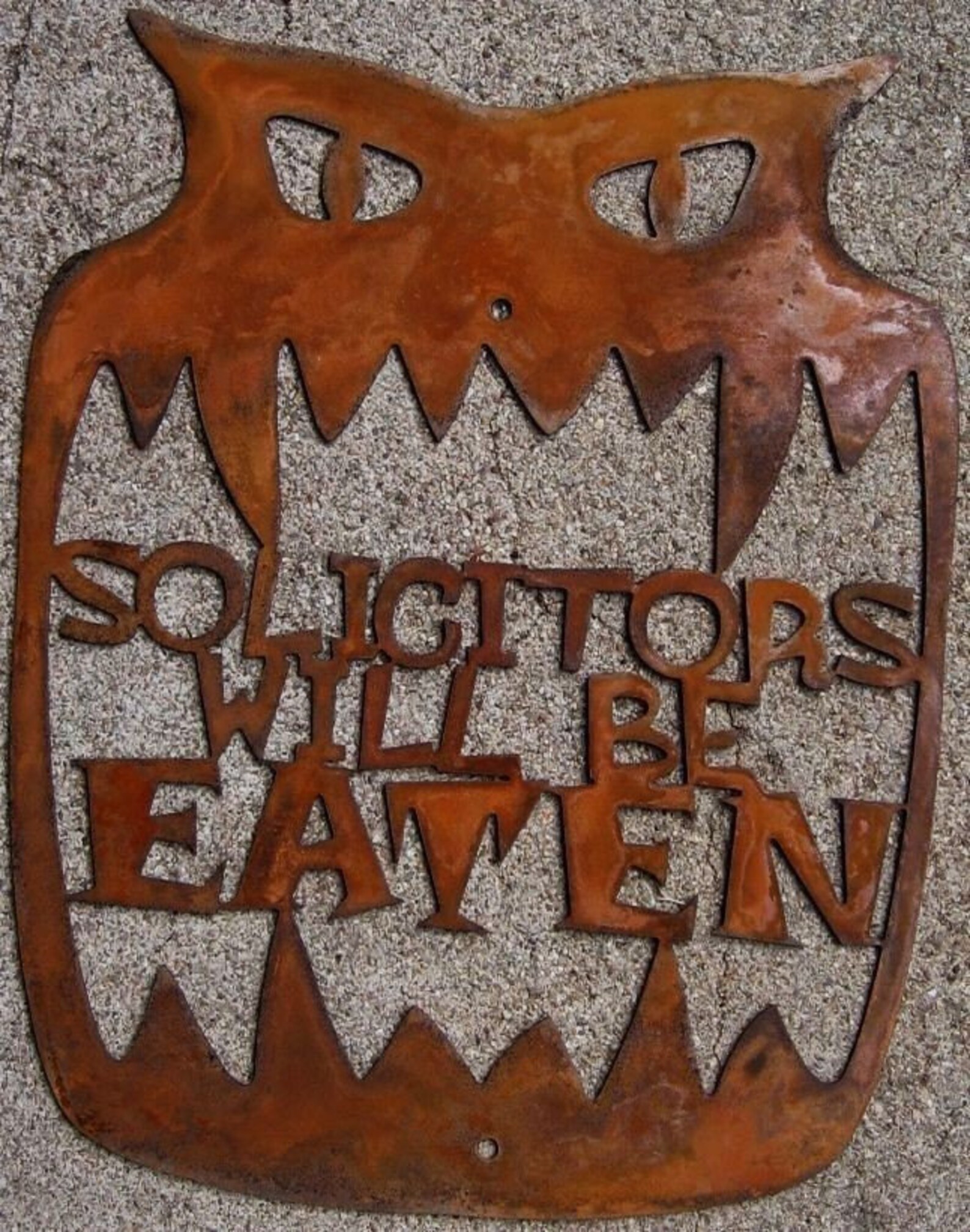 Solicitors Will Be Eaten Metal Wall Sign Halloween Monster - Etsy