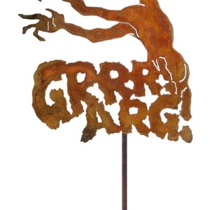 Grrr Arg Metal Steel Garden Yard Sign - Free Shipping to US - Etsy