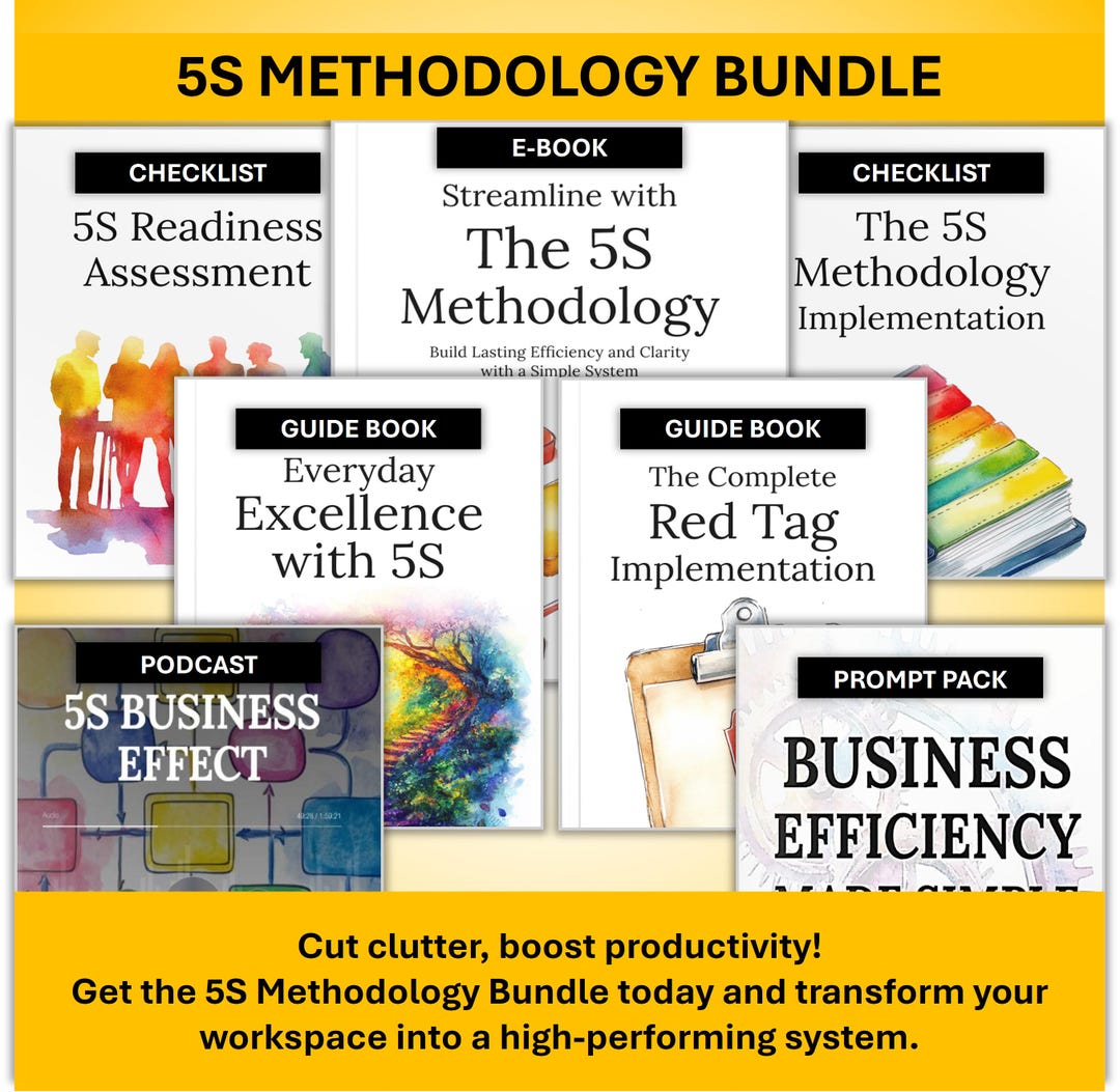 5S Methodology Bundle: E‑book, Checklists, Guides & Prompt Pack for ...