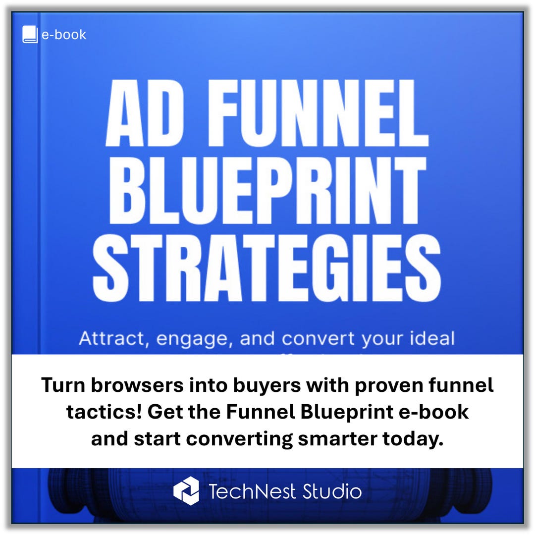 Ad Funnel Blueprint E-book: Digital Marketing Strategies (PDF File) - Etsy