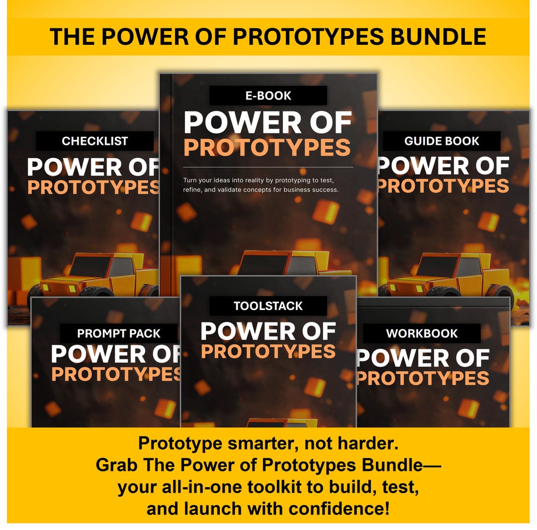 The Power of Prototypes Bundle for Entrepreneurs – E-book, Checklist ...