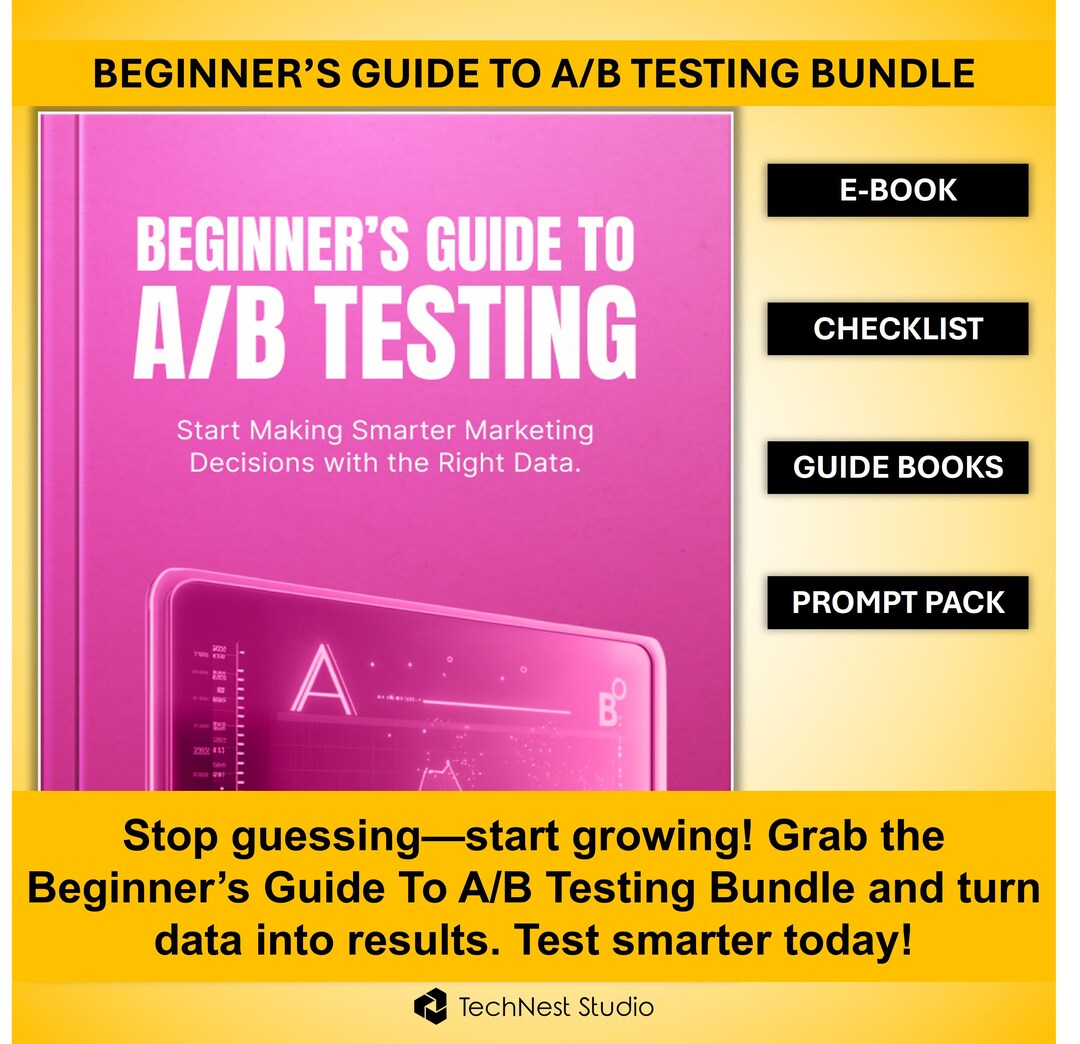 Beginner’s Guide to A/B Testing Bundle – E‑book, Checklist, Guides ...