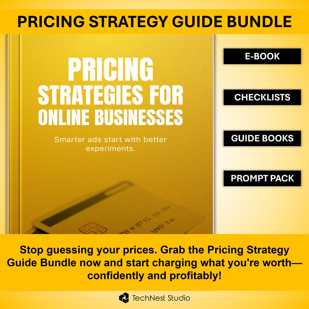 Pricing Strategy Guide Bundle for Online Businesses • E‑book ...