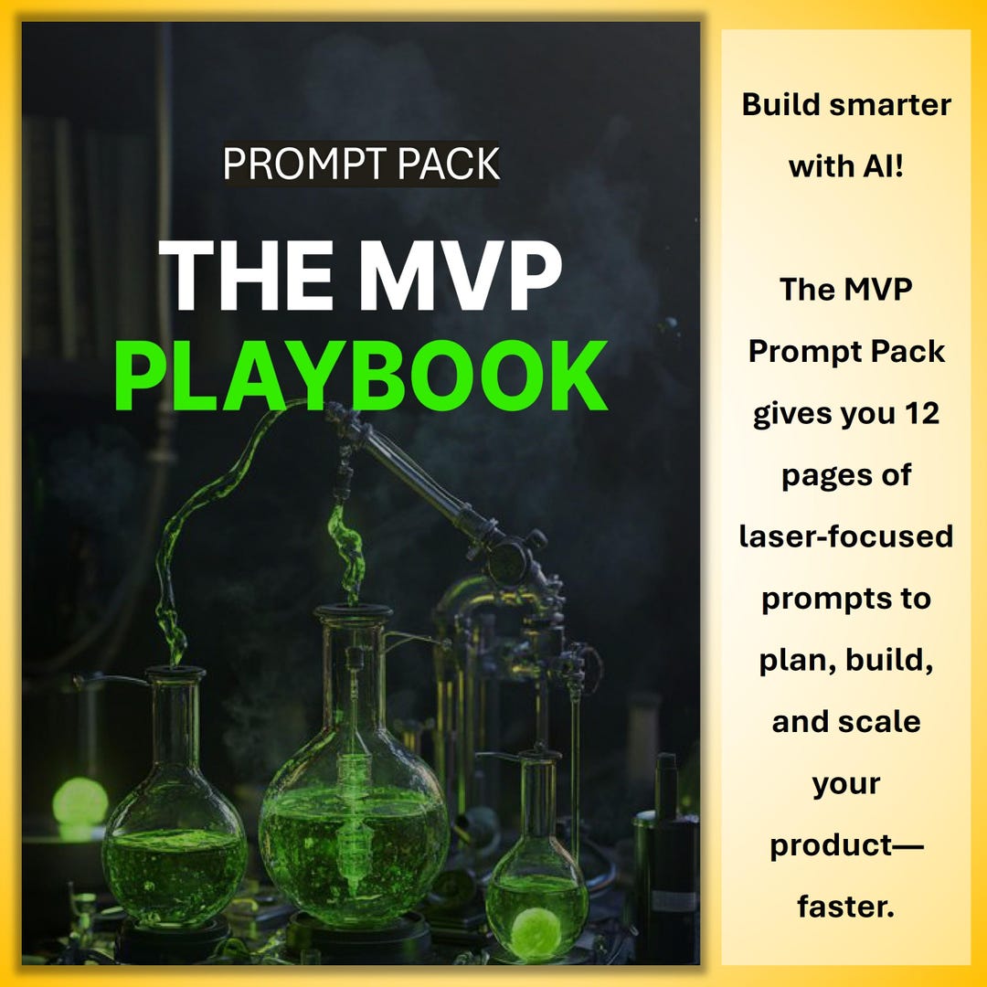 MVP Playbook Prompt Pack – AI Guide for Founders (digital Download) - Etsy
