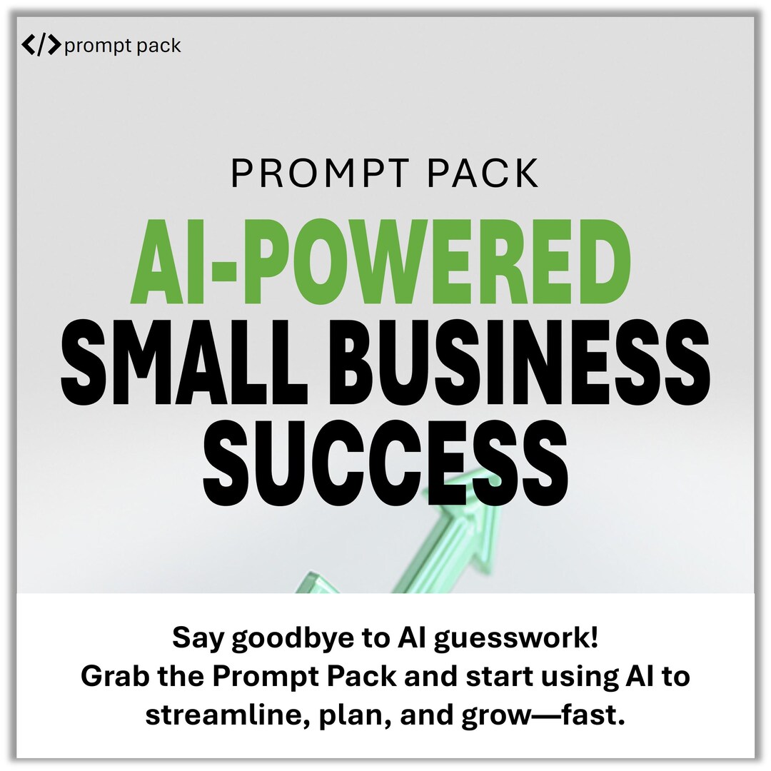 Ai-powered Small Business Success Prompt Pack – 34-page Guide to Boost ...