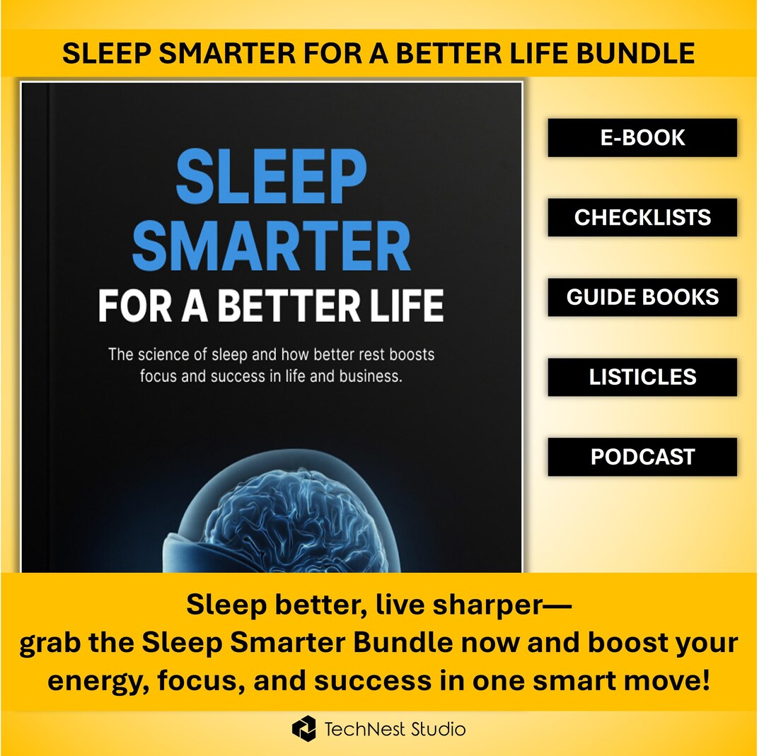 Sleep Smarter for A Better Life Bundle for Better Rest and Focus – E ...
