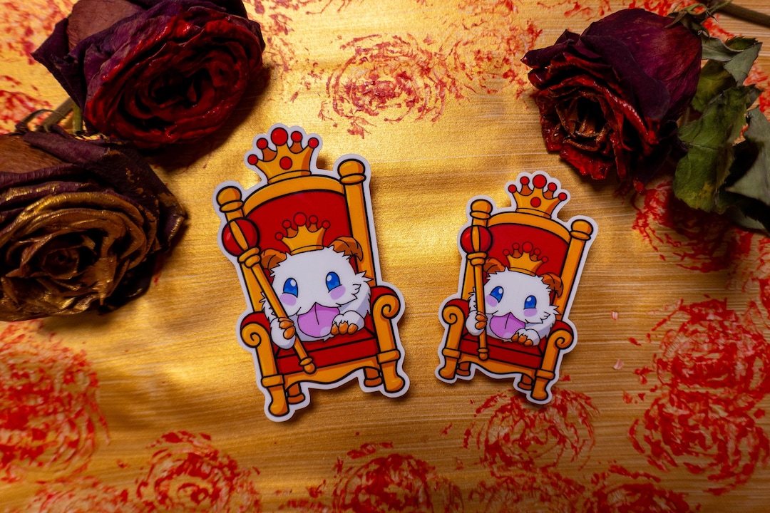 Royal Poro King Vinyl Stickers | League of Legends Inspired Fan Art ...
