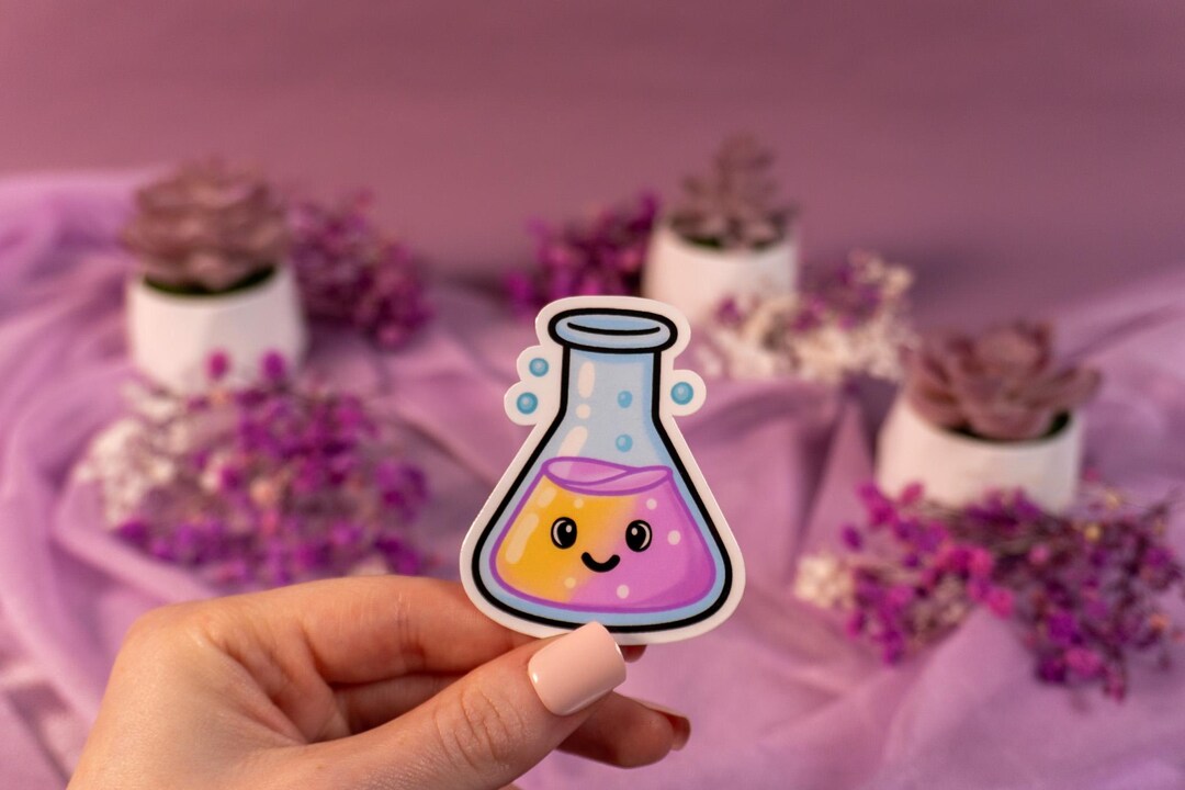 Erlenmeyer Flask Vinyl Sticker - Etsy