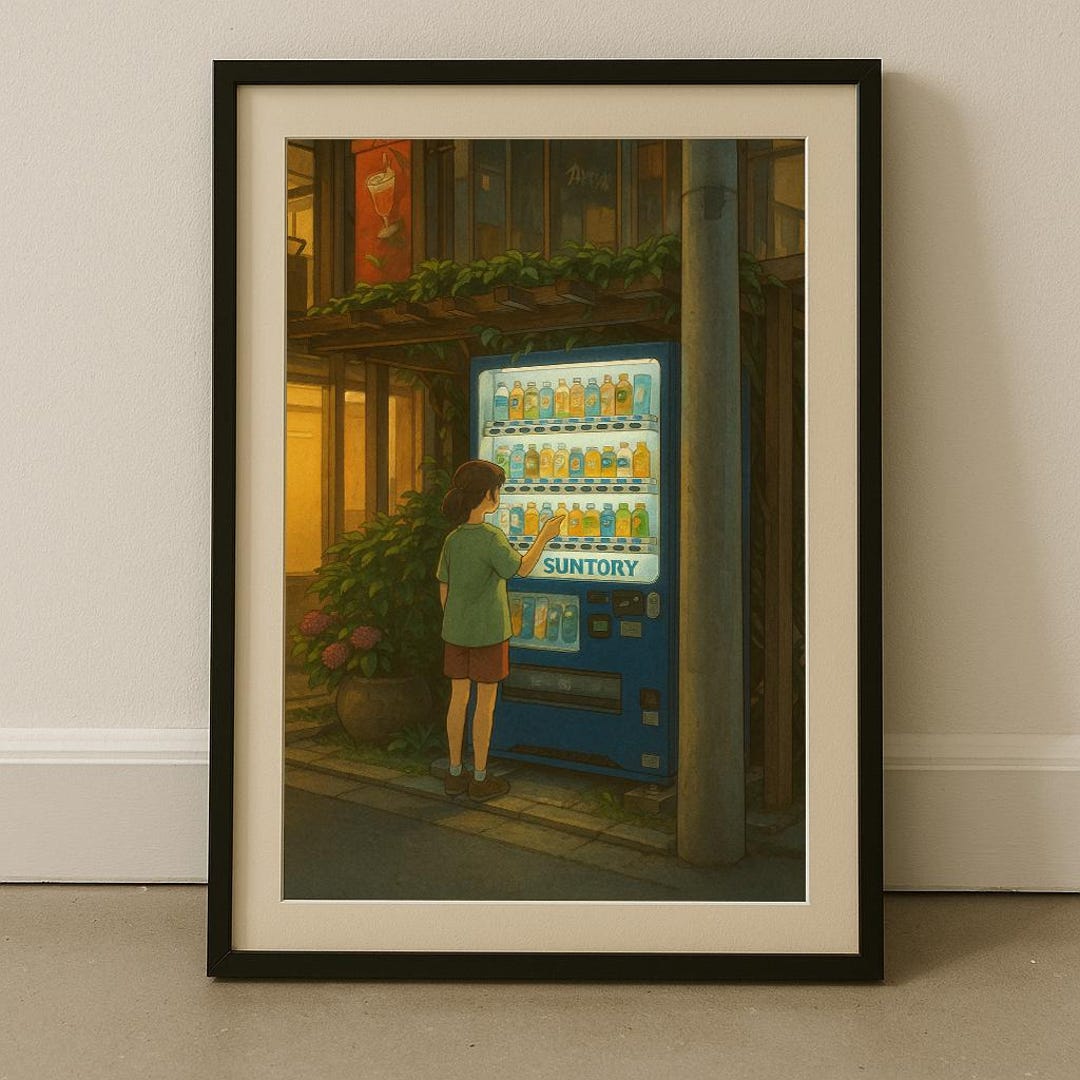 Japan Vending Machine Print, Tokyo Vending Machine Wall Art, Japanese ...
