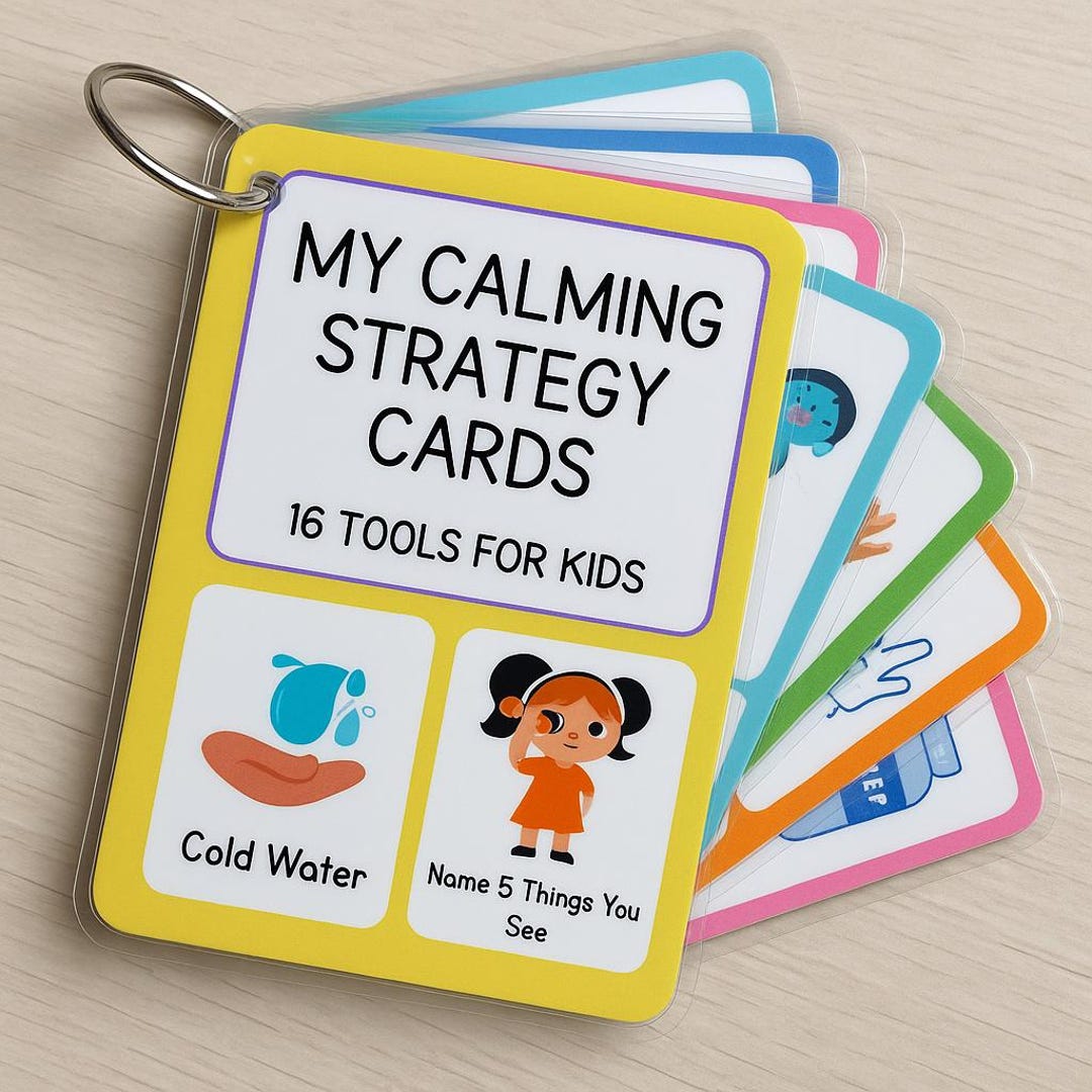 16 Calming Strategy Cards – Emotional Regulation, ADHD, Anxiety (PDF ...