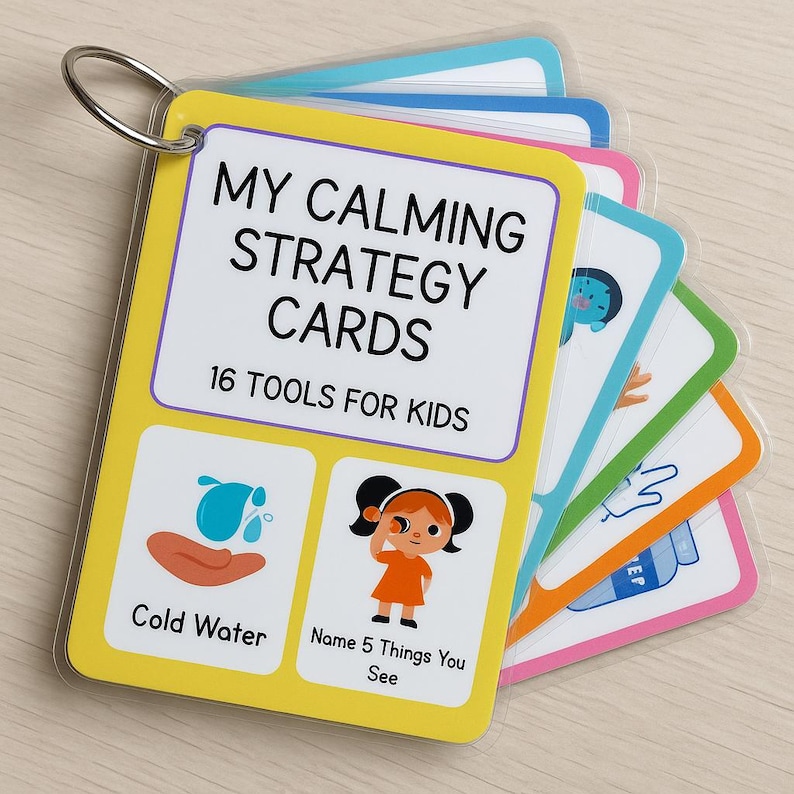 16 Calming Strategy Cards – Emotional Regulation, ADHD, Anxiety (PDF ...