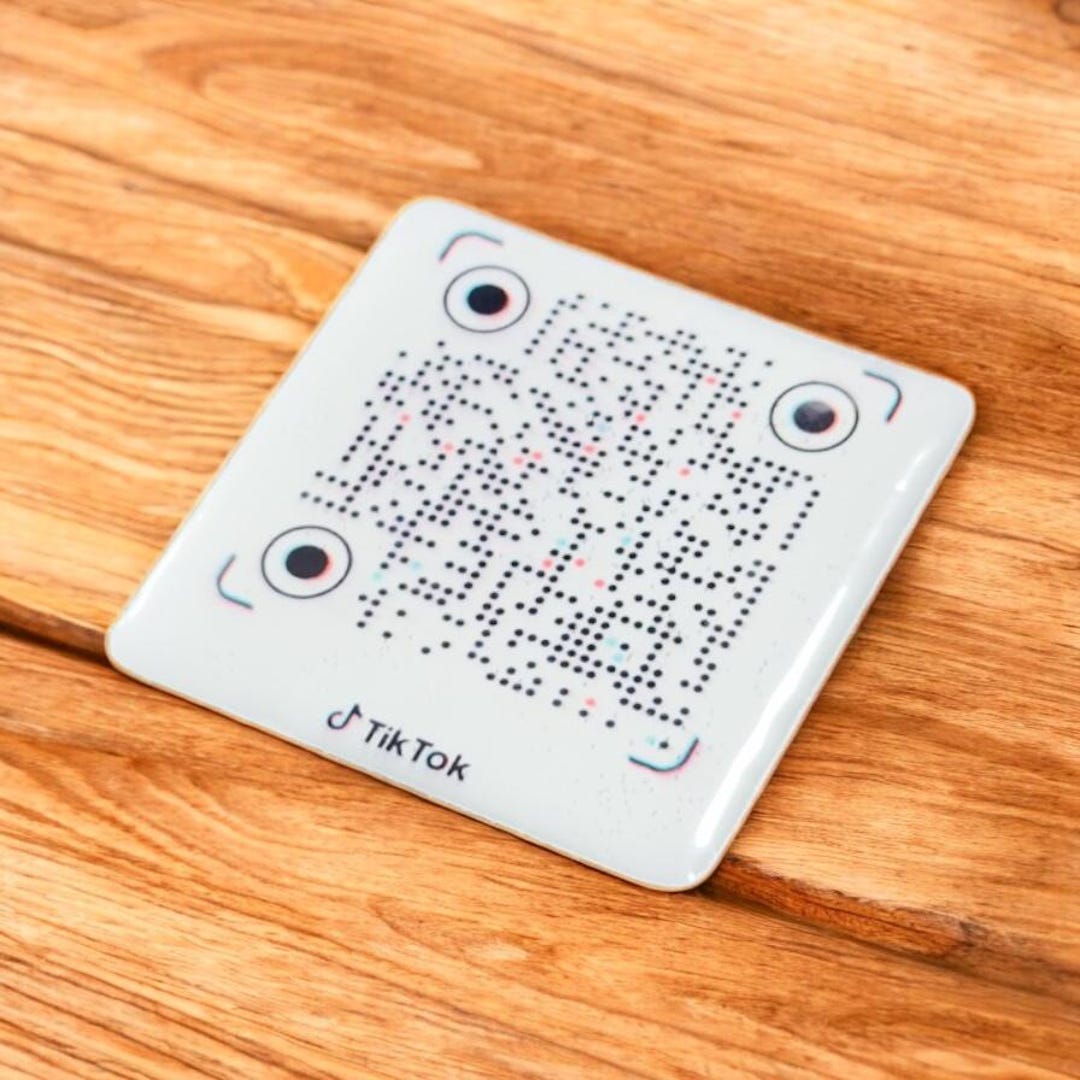 Custom 3D QR Code Sticker, Waterproof Epoxy Decal - Etsy