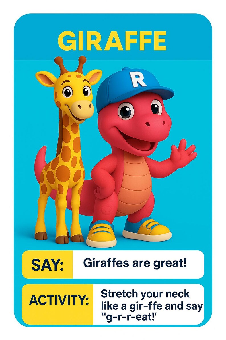 R Sound Articulation Cards for Kids – Printable Speech Therapy Game ...