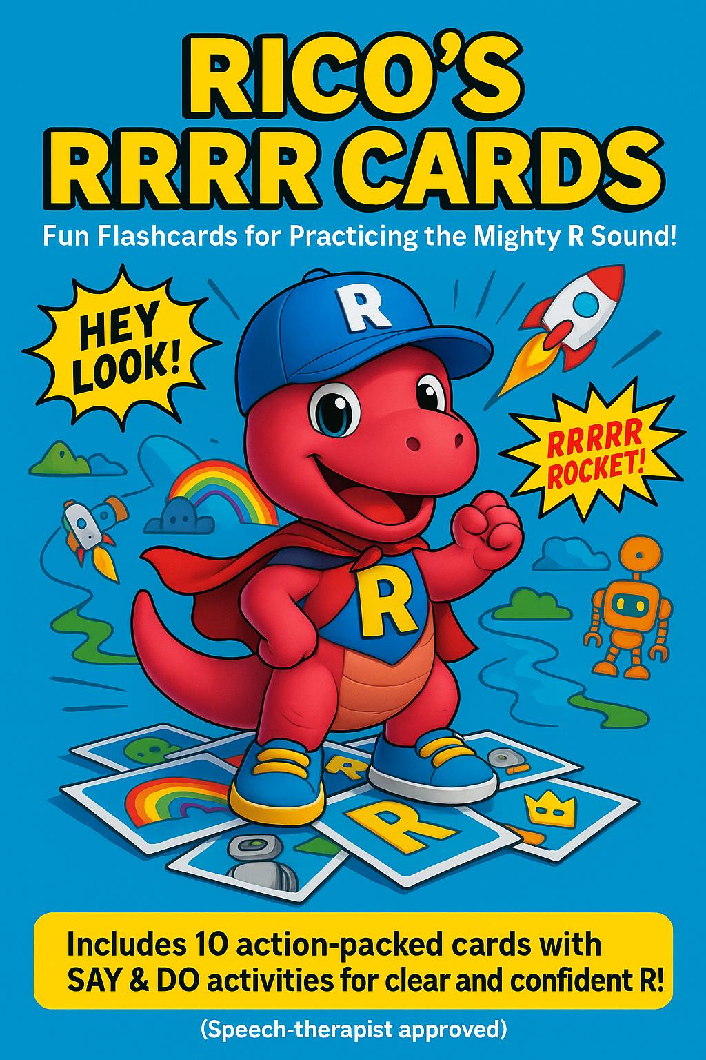 R Sound Articulation Cards for Kids – Printable Speech Therapy Game ...