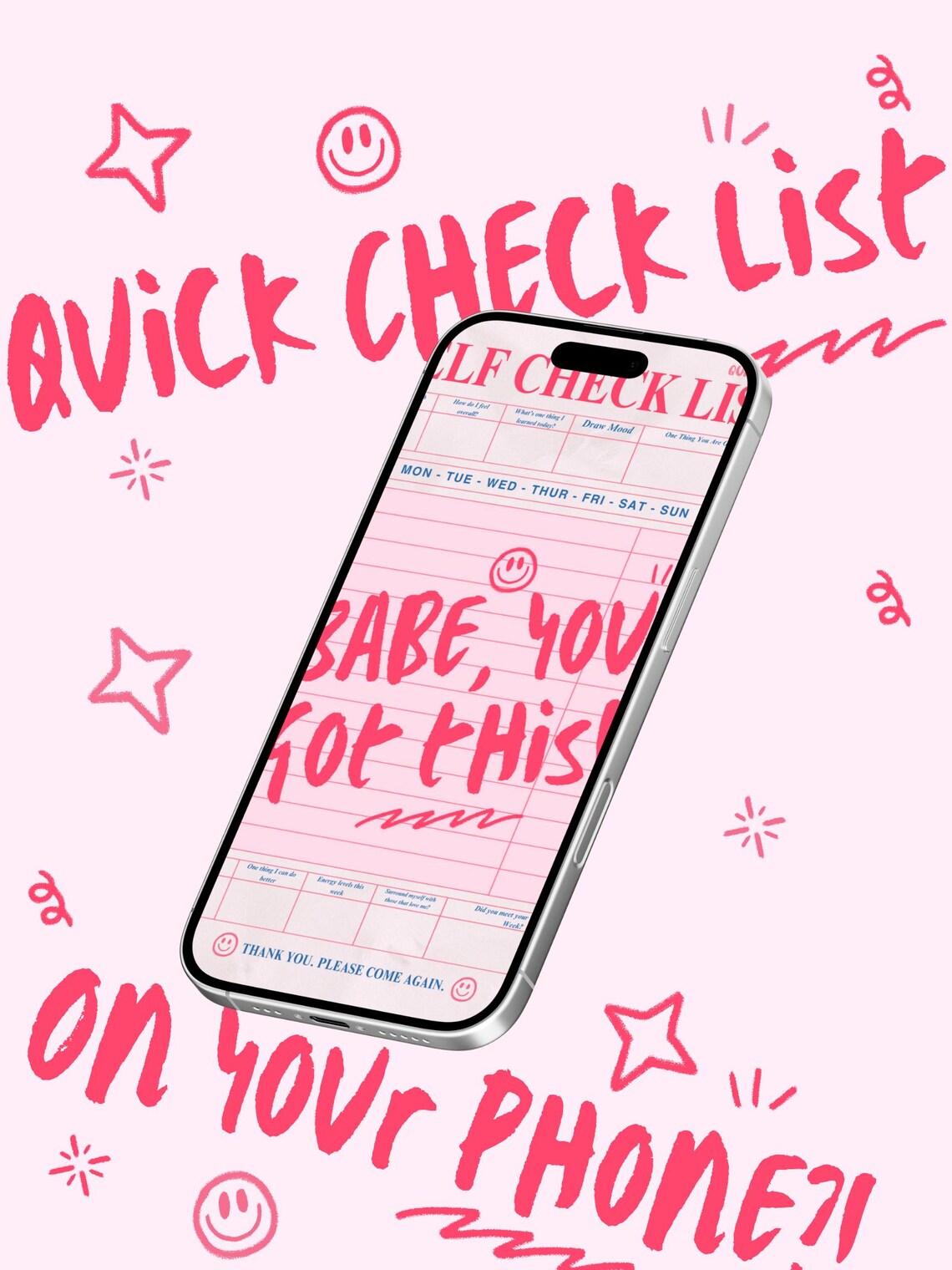 Self Check List - Etsy