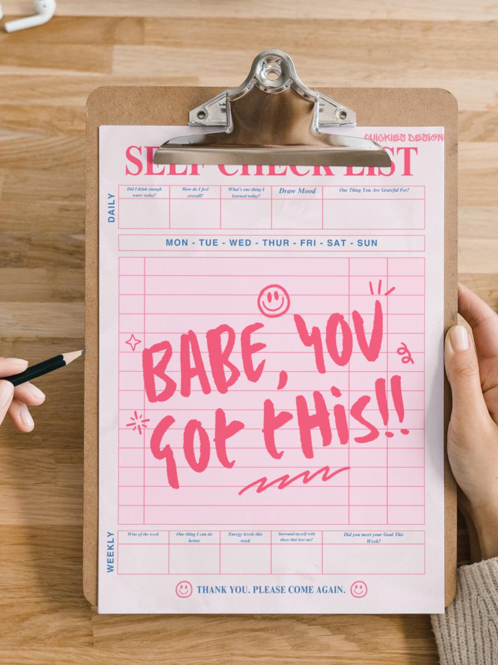 Self Check List - Etsy