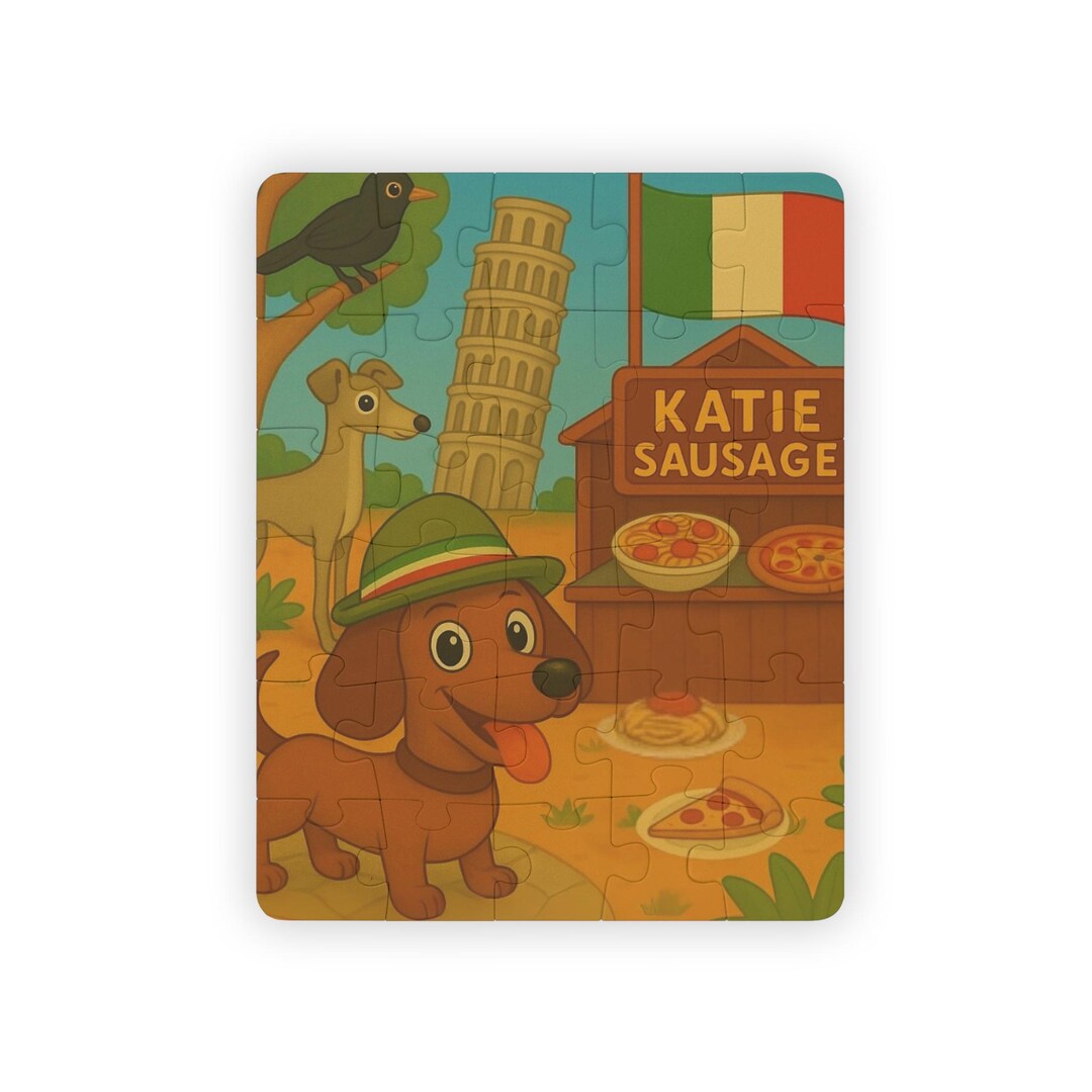 Katie Sausage (pop!) Italian Puzzle for Kids - 30-piece Educational Fun ...