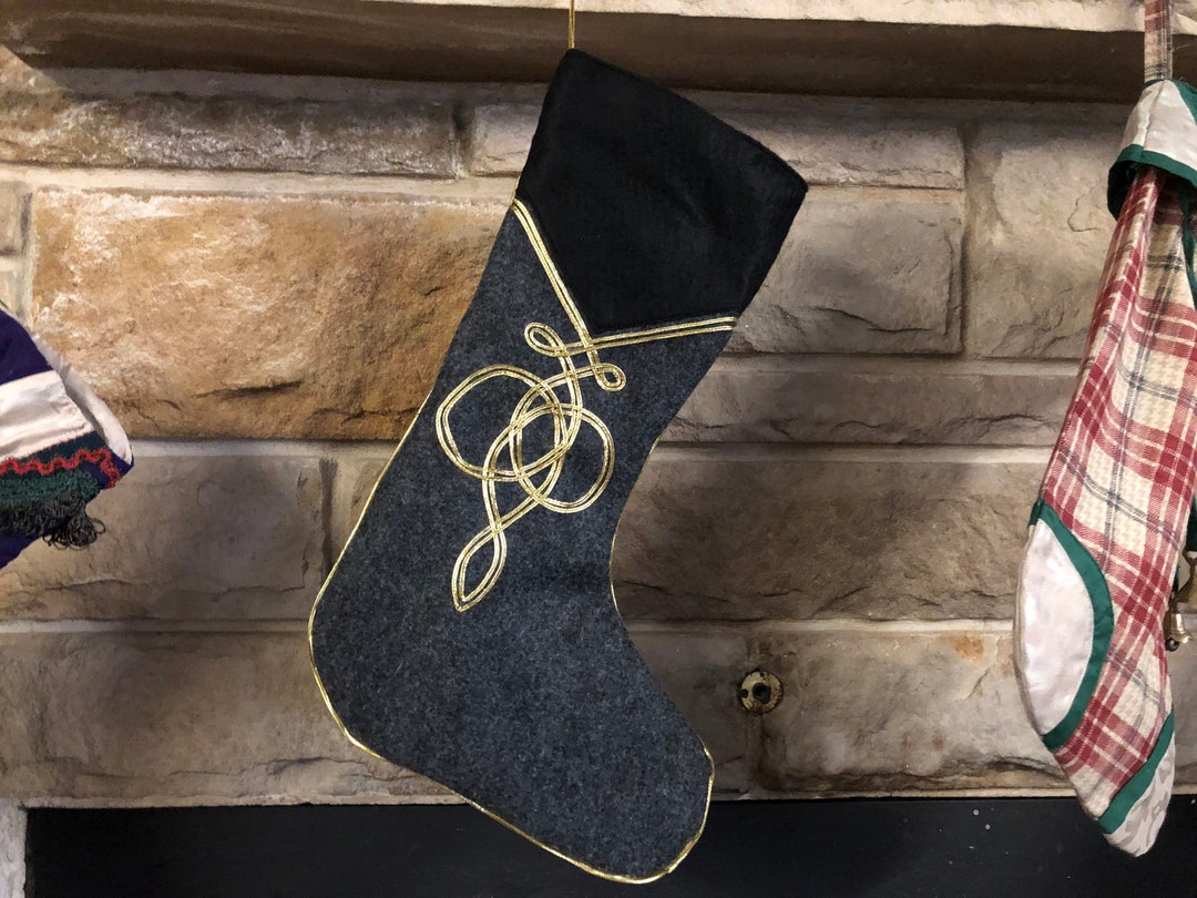 Civil War Christmas Stocking; Confederate Assistant Surgeon - Two Rows ...