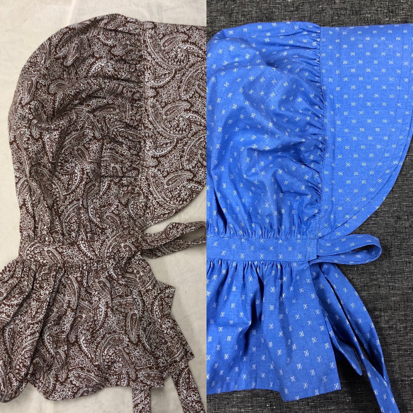 Bonnet With Neck Shade - Historically Accurate - 100% Cotton - Historic ...