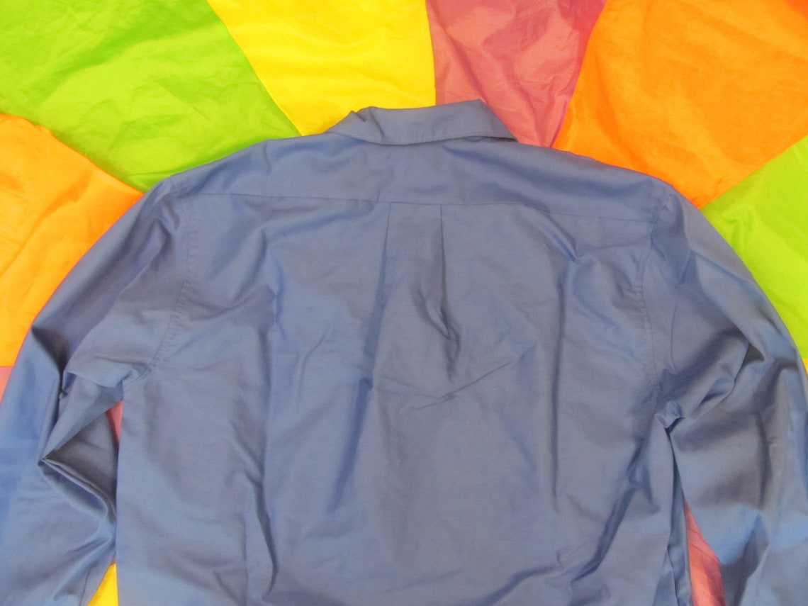 Monkees Style 19" Neck / XX Large 8 Button Bib Front Shirt - Red, Blue ...