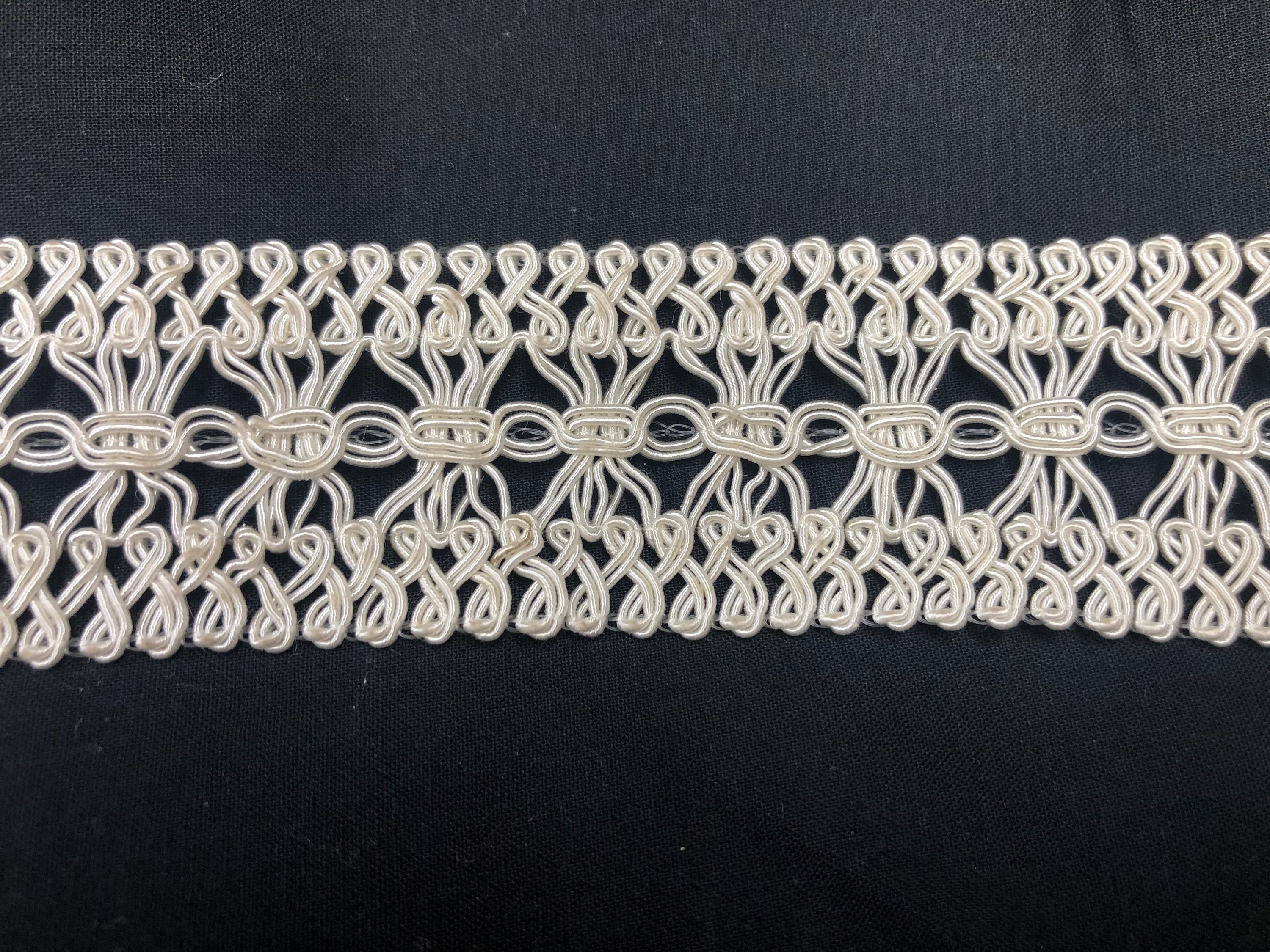 Ribbon & Trim Hat Making & Hair Crafts Roll of Lace Craft Lace 1.5 ...