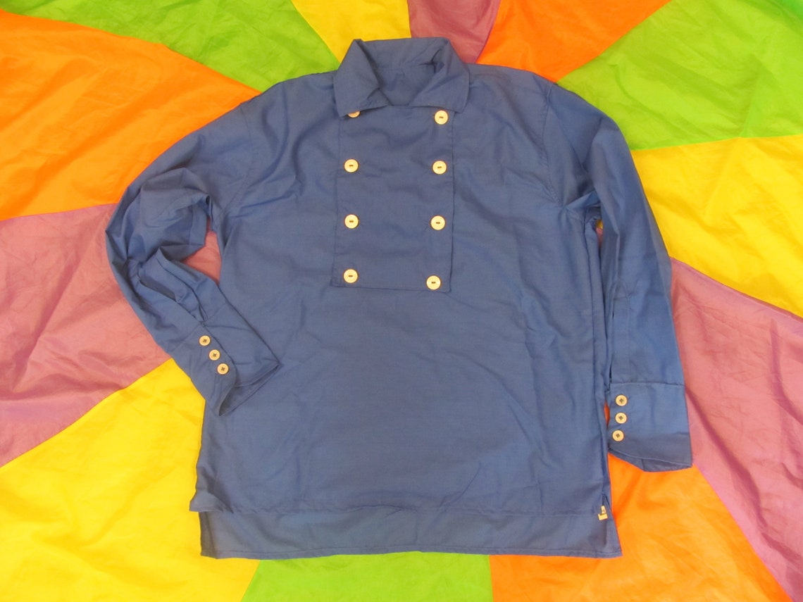 Monkees 15" Neck Red 8 Button Bib Front Men's Shirt - Red, Blue, Black ...