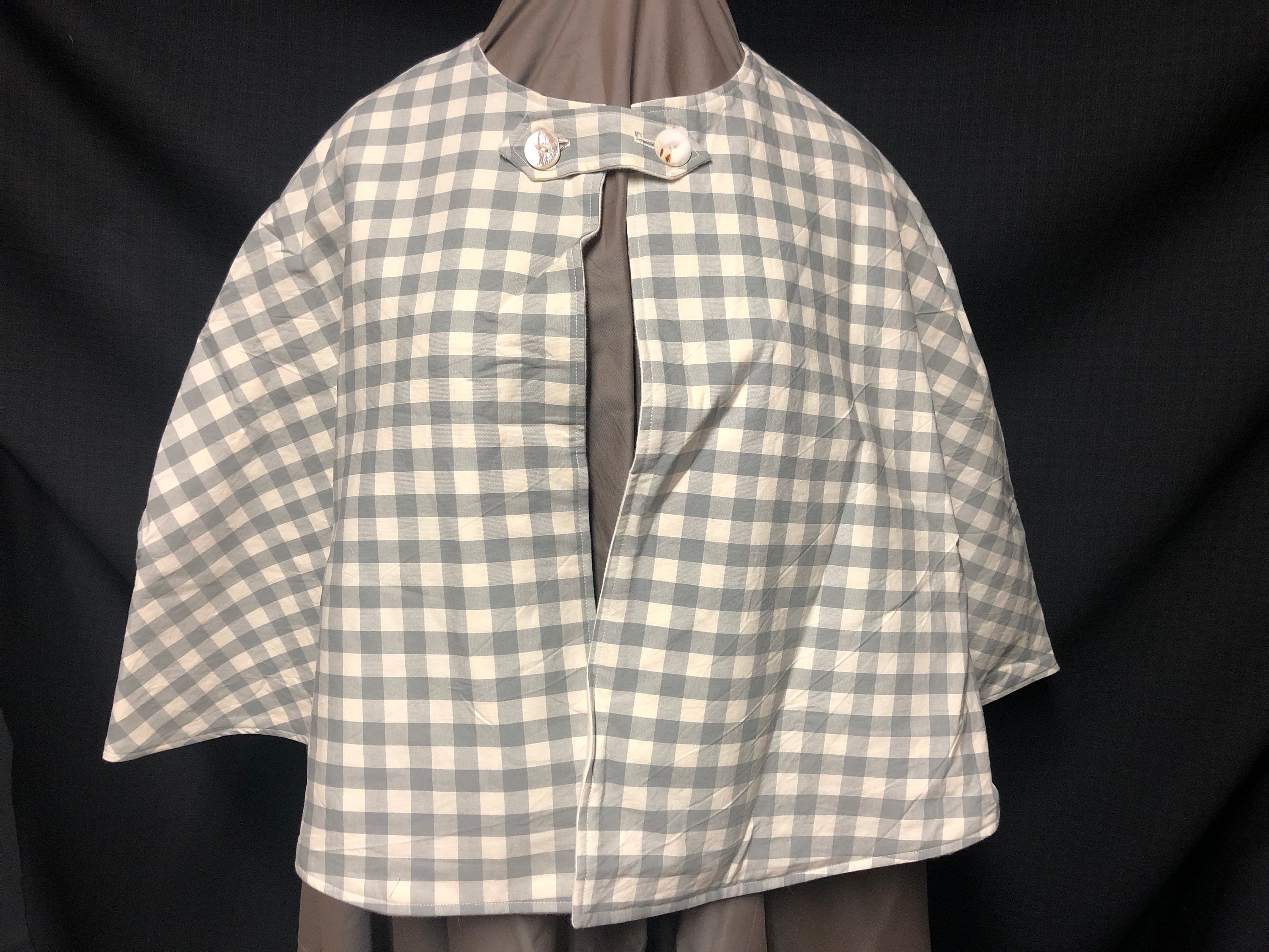 Pelerine -reversable Shoulder Cape - 100% Cotton Fabric - Shrug, Wrap ...