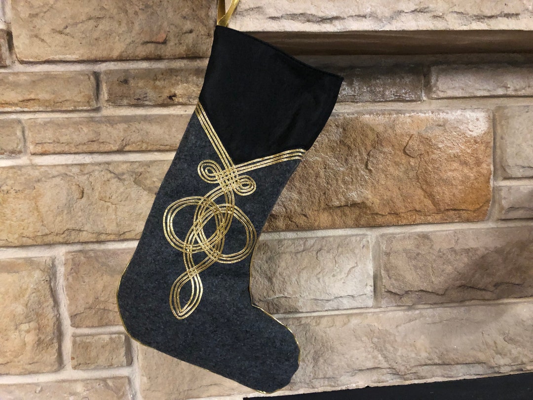 Civil War Christmas Stocking; Confederate Surgeon - Three Rows Gold ...
