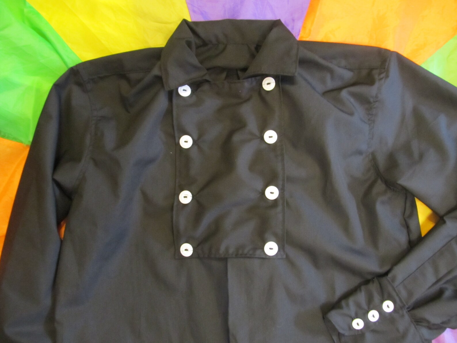 Monkees 15" Neck Red 8 Button Bib Front Men's Shirt - Red, Blue, Black ...
