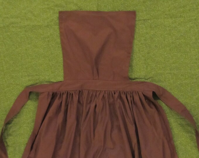 Pinner Apron Brown 100% Cotton Civil War 36 Inches Long - Etsy