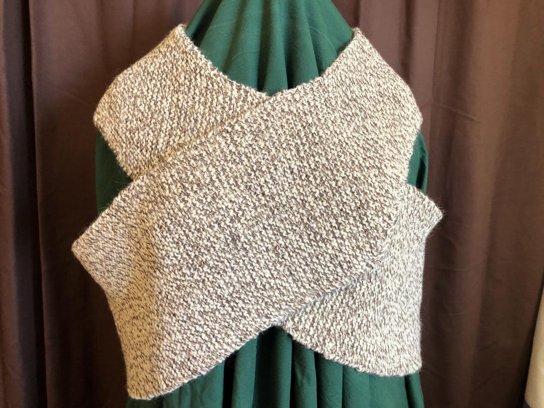 Wool Sontag or Bosom Buddy - Knitted Victorian / Civil War Shaw - Size ...