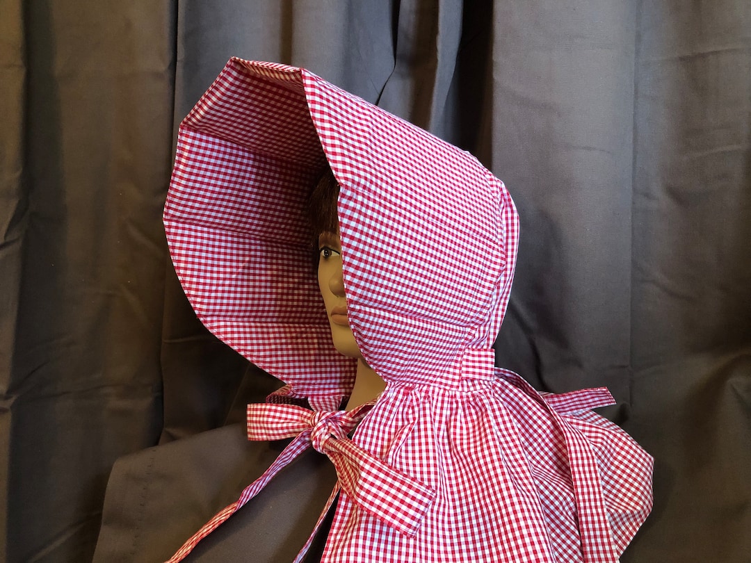 Slat Bonnet W/ Deep Brim & Neck Shade - Historically Accurate ...