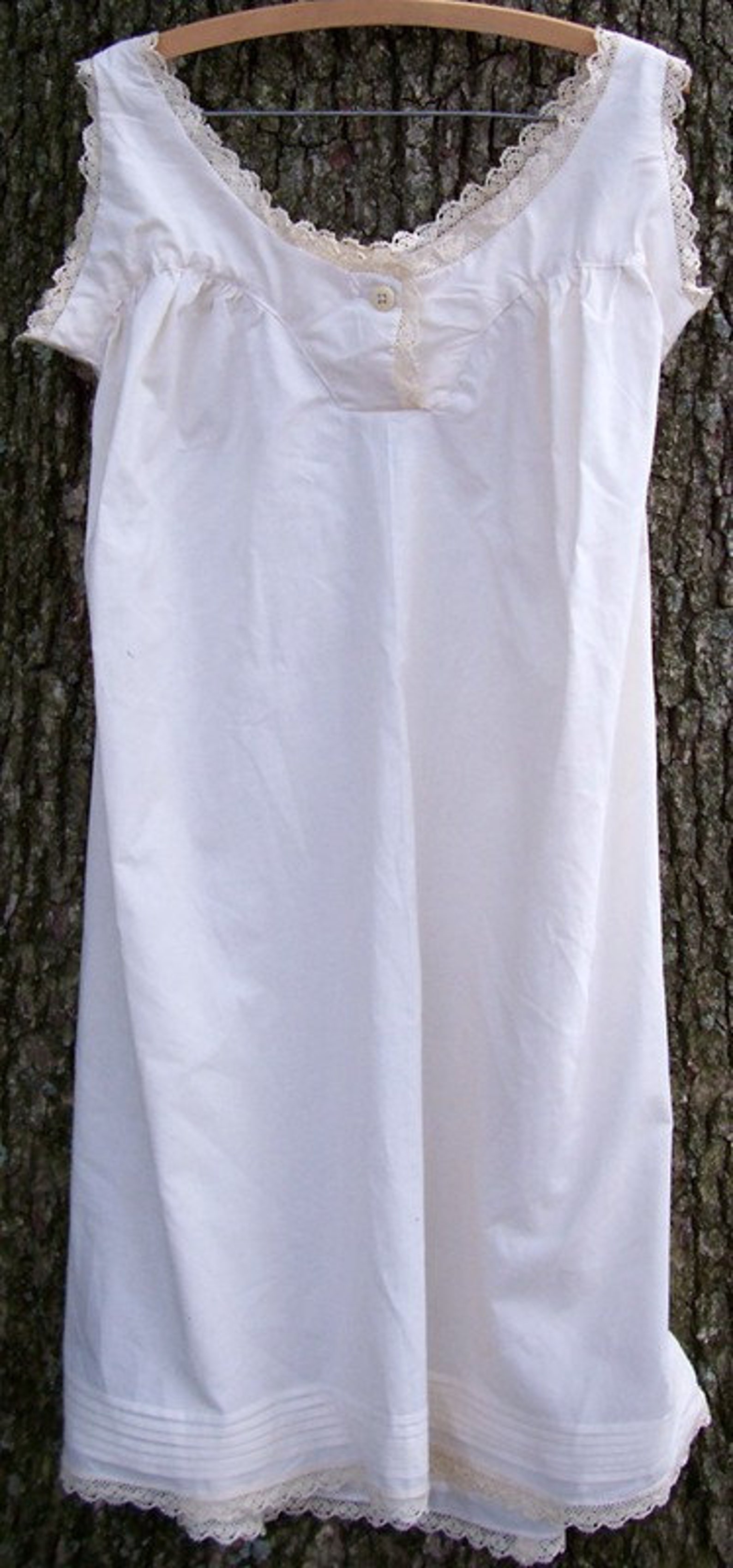 Chemise W/ Lace Trim - Civil War / Victorian Reenacting, Prairie Full ...