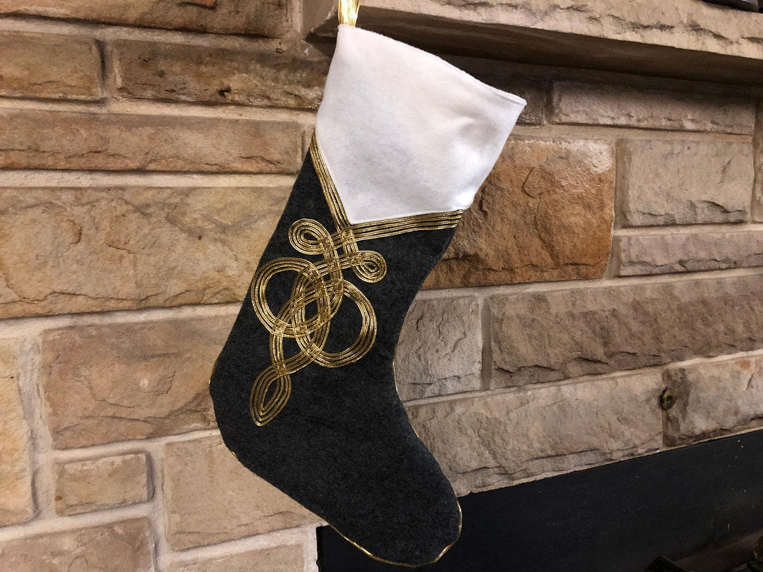 Civil War Christmas Stocking - Confederate General - Four Rows Gold ...