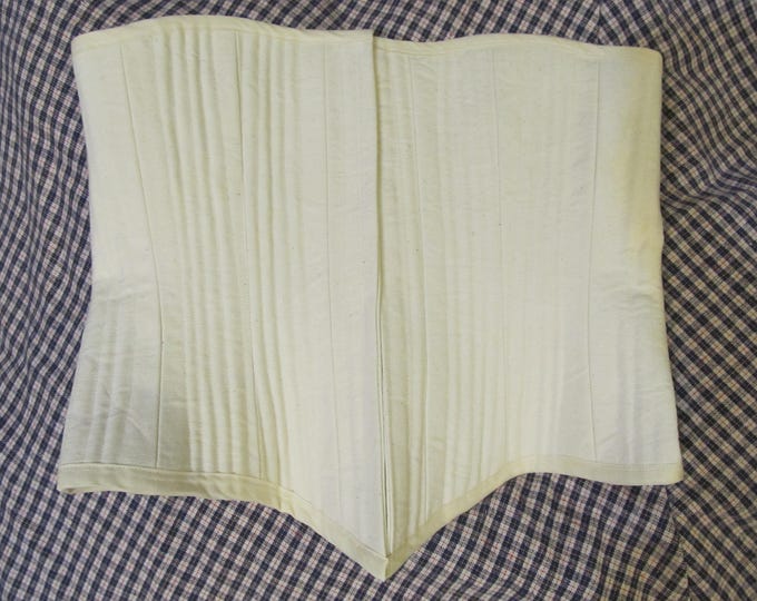 Corded Corset Custom Made Hook and Eye Tape in Front, Metal Grommets in ...