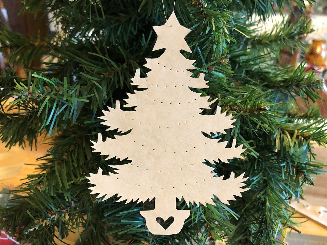 Scherenschnitte Hand-cut Paper Christmas Tree Ornament, German Folk Art ...