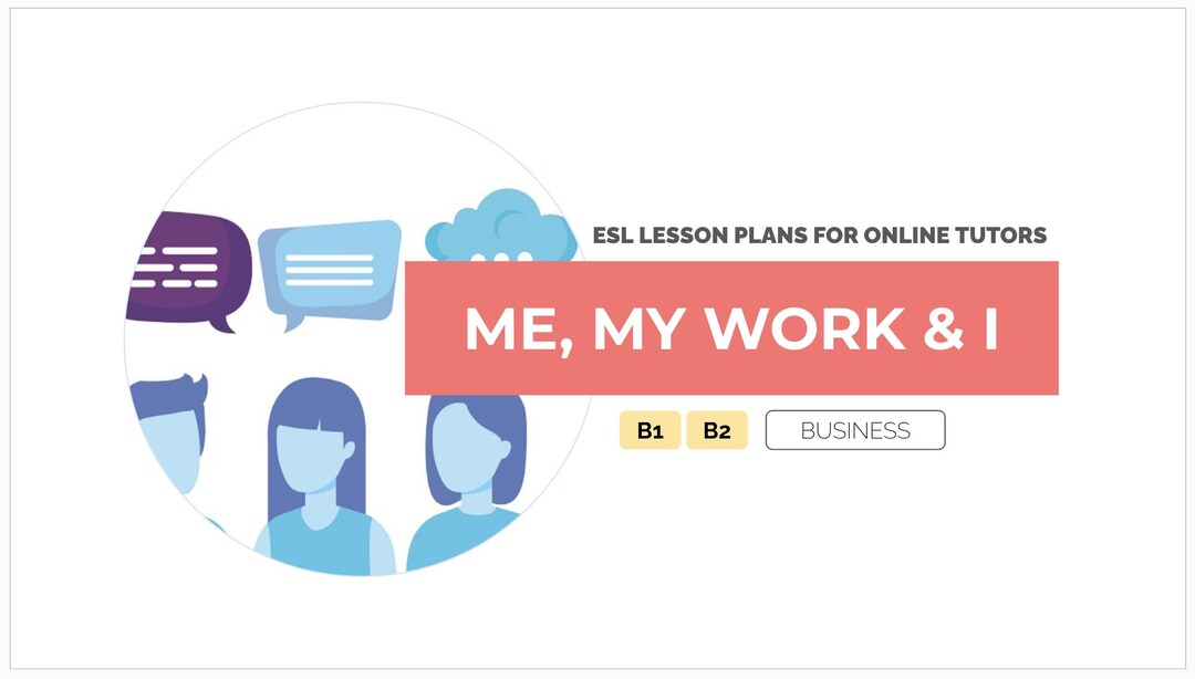 ESL Speaking Lesson Plan – “me, My Work and I” | Interactive Powerpoint ...