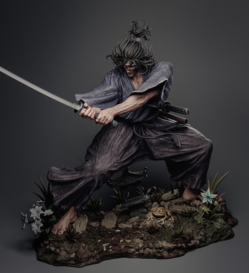 Miyamoto Musashi 3D Printed Model Unpainted/unassembled - Etsy