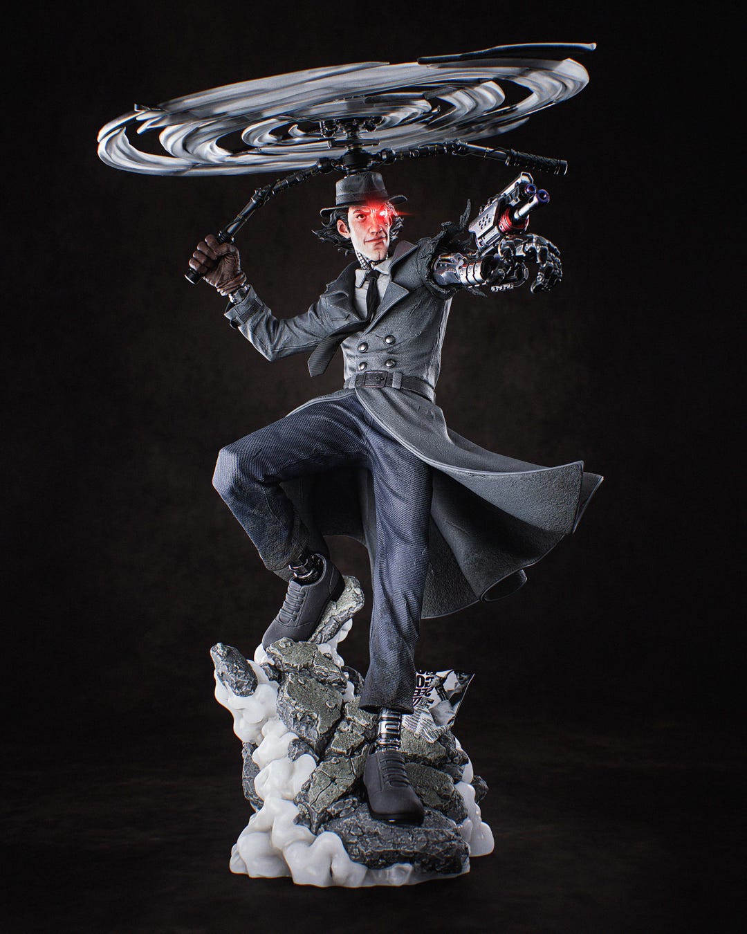 DIY Cyborg Police Inspector Model Kit - Unpainted 3D Printed Resin ...