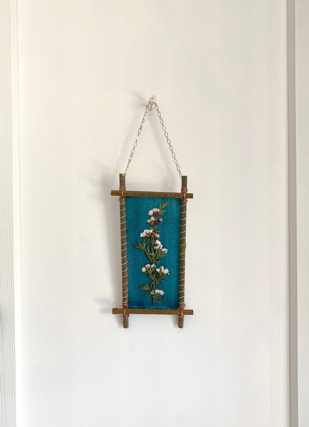 Botanical Nature Art Rustic Frame Cottagecore Home Decor Wall Hanging ...