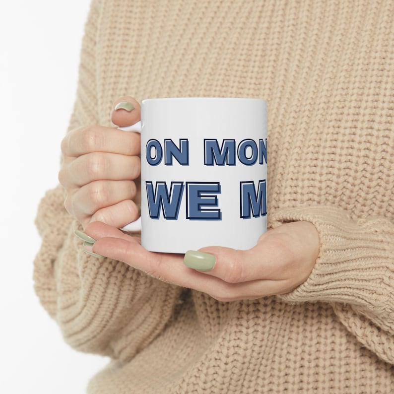 On Mondays We Mahj Mug Funny Mahjong Gift for Women Mahj Monday Coffee ...