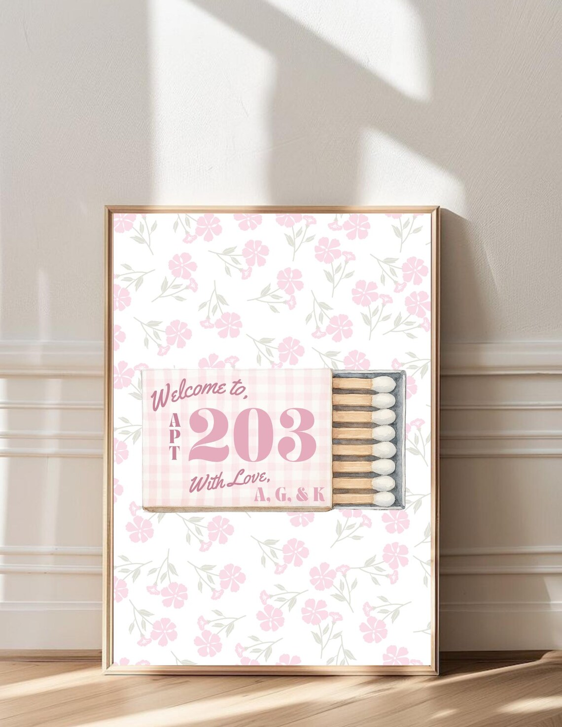 Custom Roommate Matchbox Wall Art | Trendy College Apartment Dorm Decor ...