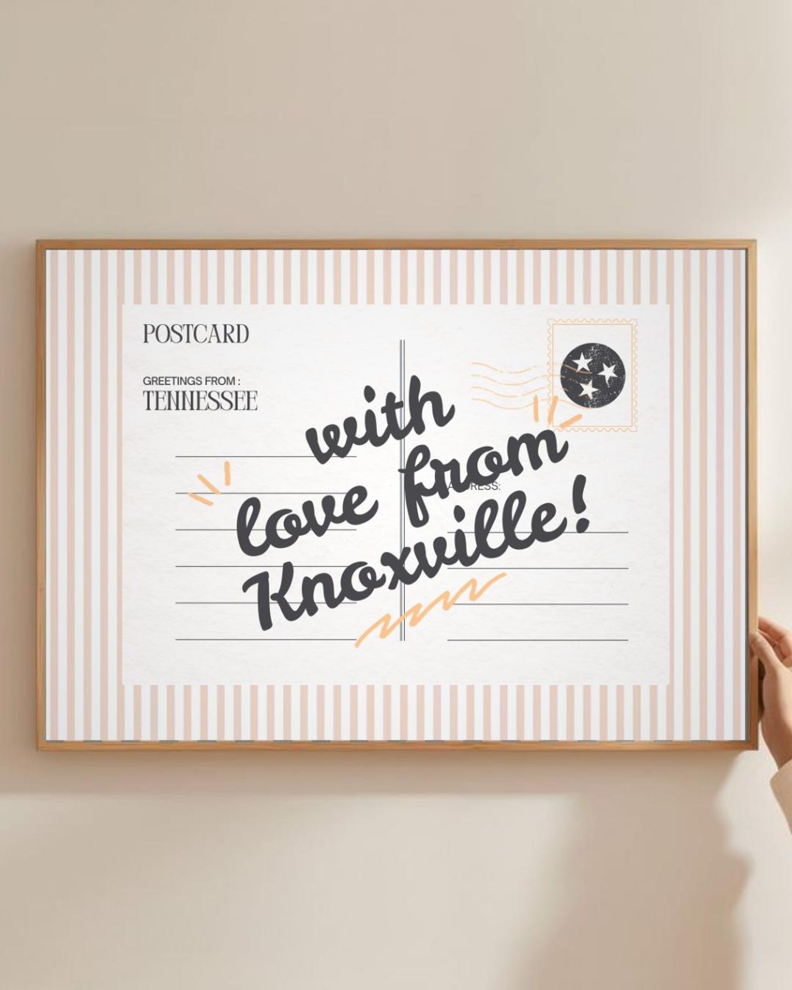 Tennessee With Love From Postcard Wall Art | Trendy Aesthetic College ...