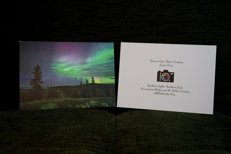 Across the Spectrum: Northern Lights Card 5x7 - Etsy